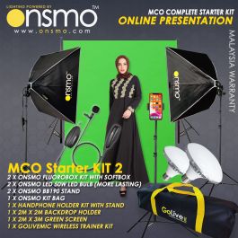 Bigbig Studio Lighting Equipment Malaysia Onsmo TVPSS Green Screen Live Streaming LED Kit ...